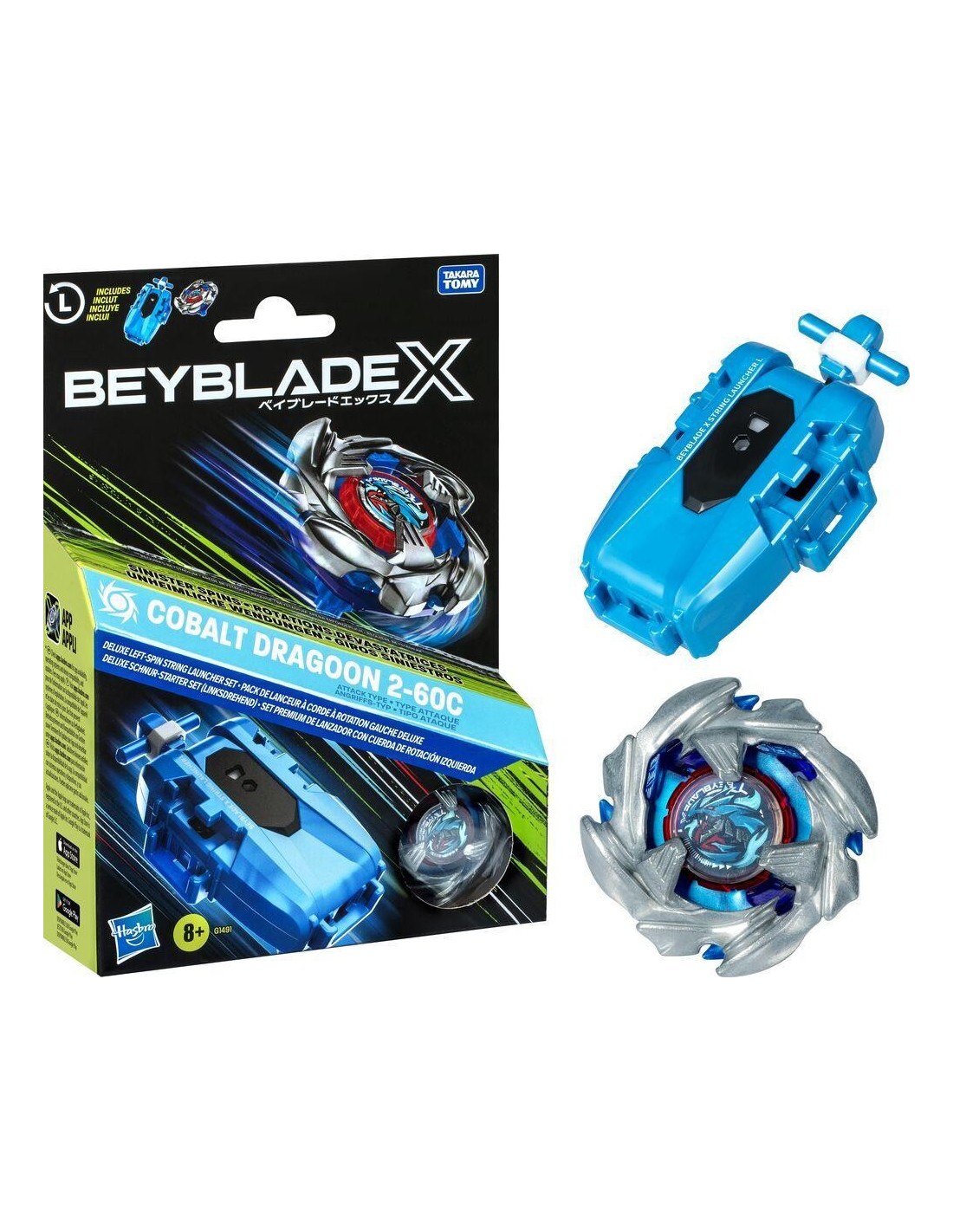 BEYBLADE X - Deluxe String Launcher Dragoon