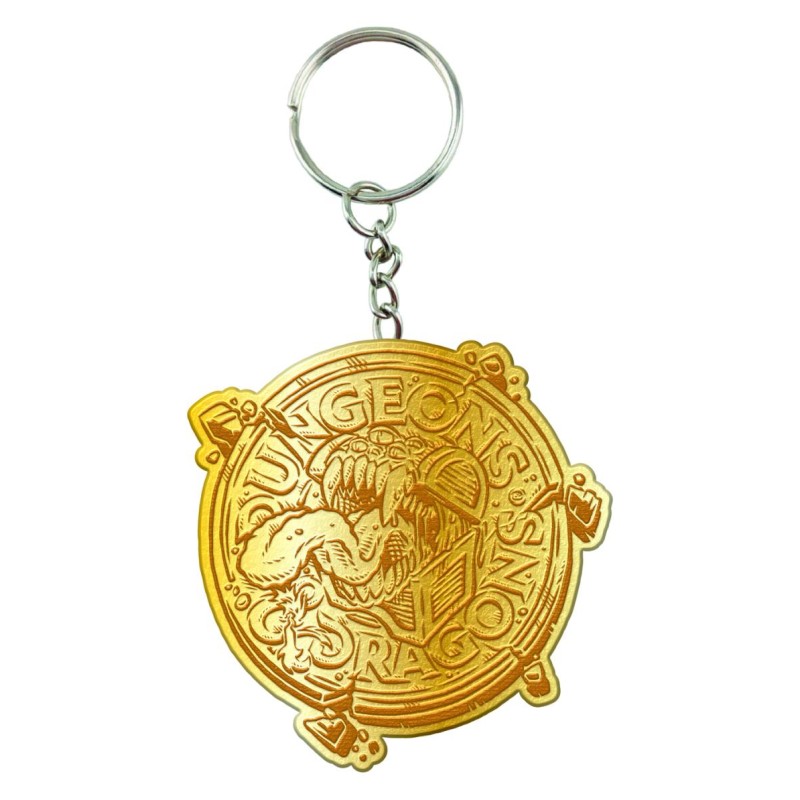 DUNGEONS & DRAGONS - engraved metal Keychain