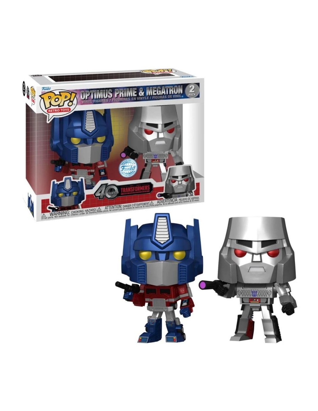 TRANSFORMERS G1 - POP Retro Toys - 2 Pack Optimus Prime/Megatron
