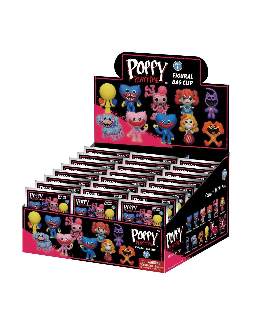 POPPY PLAYTIME - Series 1 - 3D Foam Bag Clip (Display 24 Pcs)