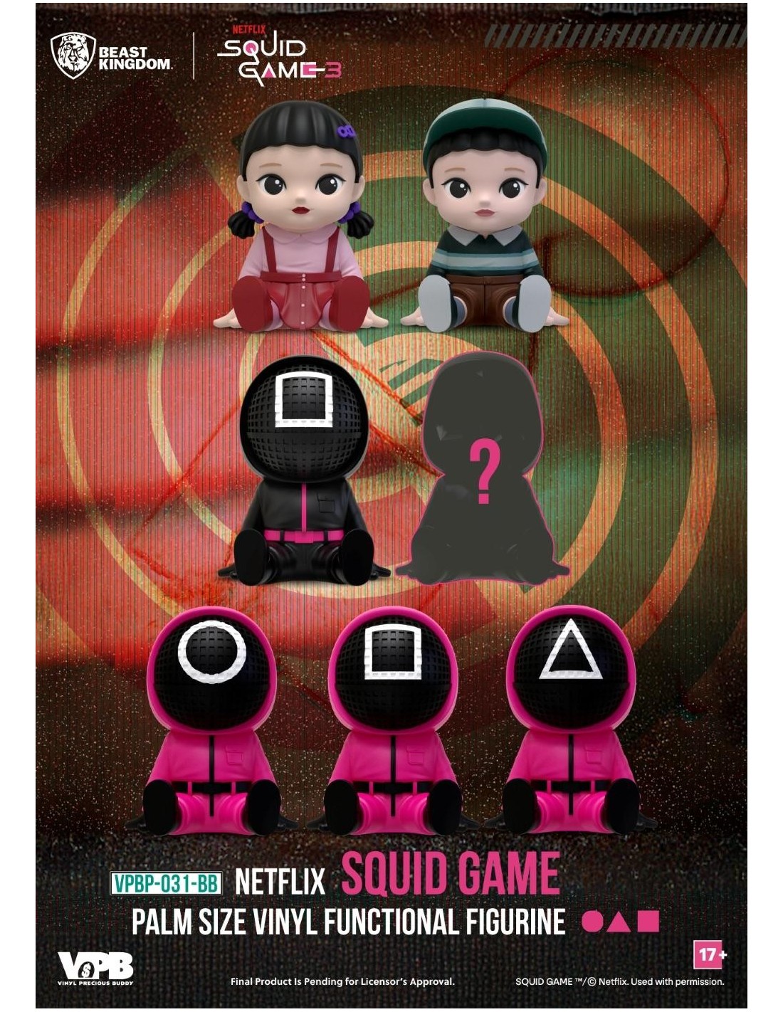 SQUID GAME - Palm Size Piggy Bank Figure - Blind Box (6 pcs)