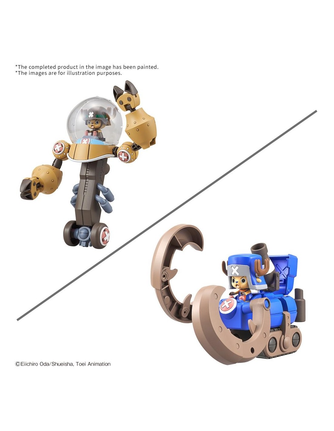 ONE PIECE- Chopper Robo Supper 2&3 Heavy Armor & Horn Dozer -Model Kit