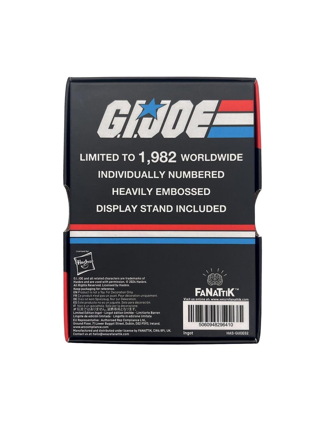 G.I. JOE - 60th Anniversary - Limited Edition Ingot